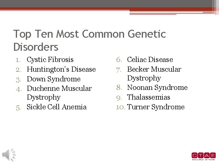 Genetic Disorders What is a Genetic Disorder Caused