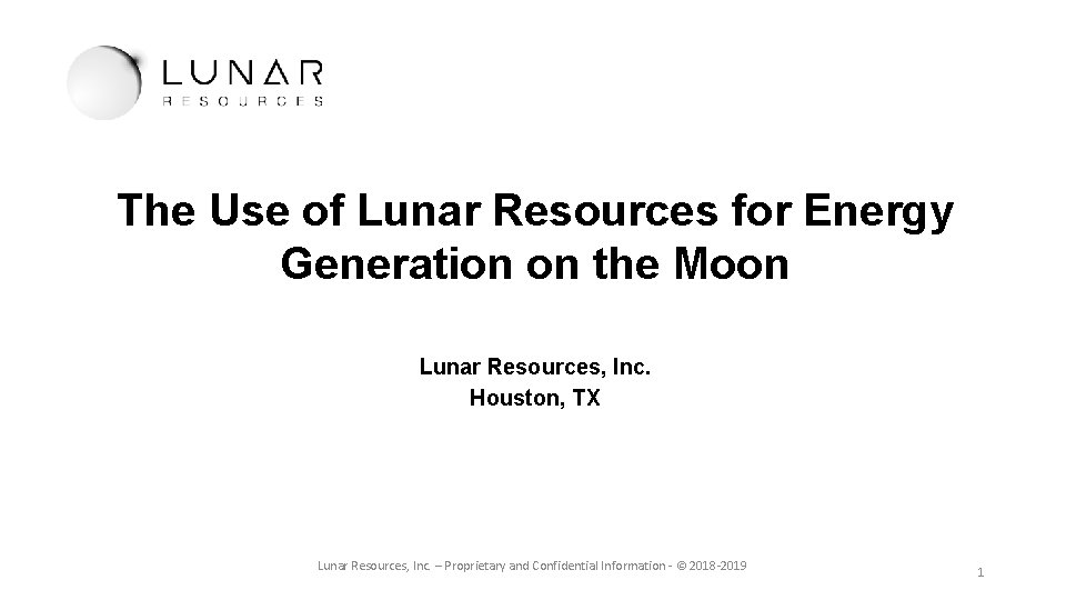 The Use of Lunar Resources for Energy Generation