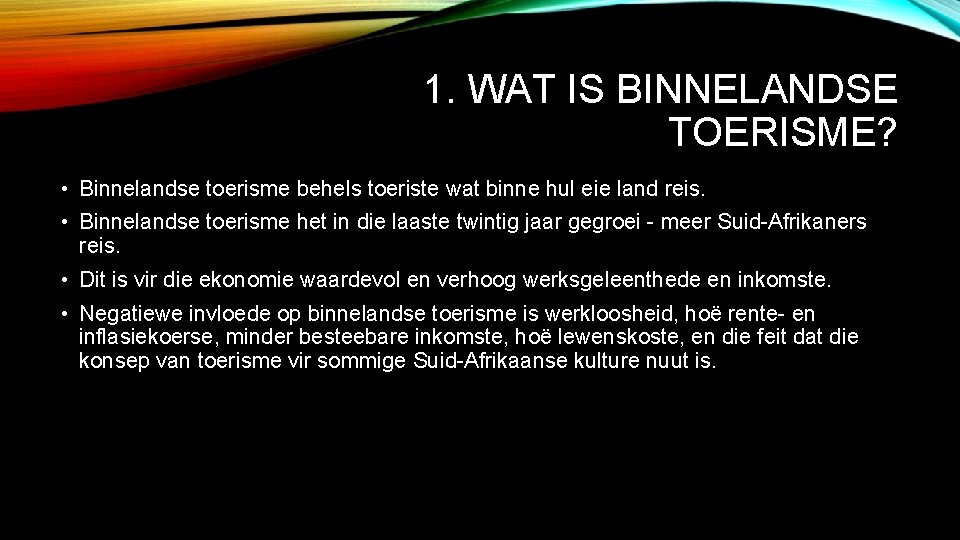 TEMA 2 EENHEID 1 BINNELANDSE TOERISME BLADSY 106