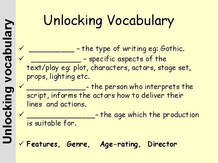 Learning Content A Midsummer Nights Dream Learning Objectives