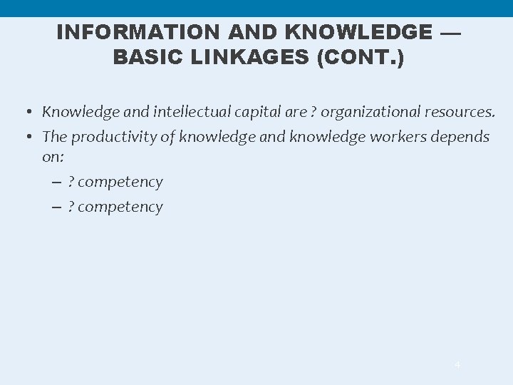 CHAPTER 3 INFORMATION AND DECISIONMAKING Business Leadership Management