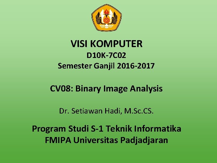 VISI KOMPUTER D 10 K7 C 02 Semester