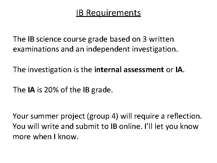 Welcome to IB SL Physics College Credit Maybe