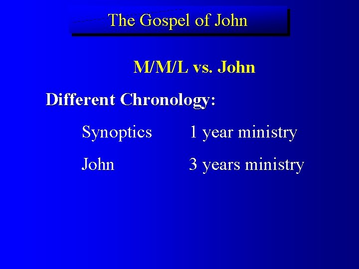 The Gospel of John 1 Author Date Recipients