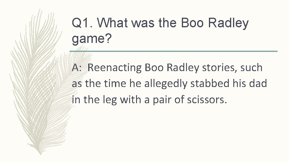 To Kill a Mockingbird Part 1 Review Groups