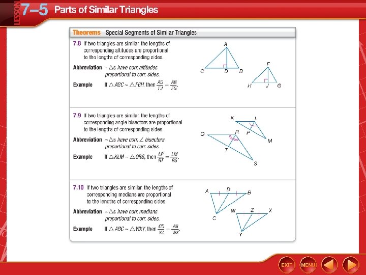 You learned that corresponding sides of similar polygons
