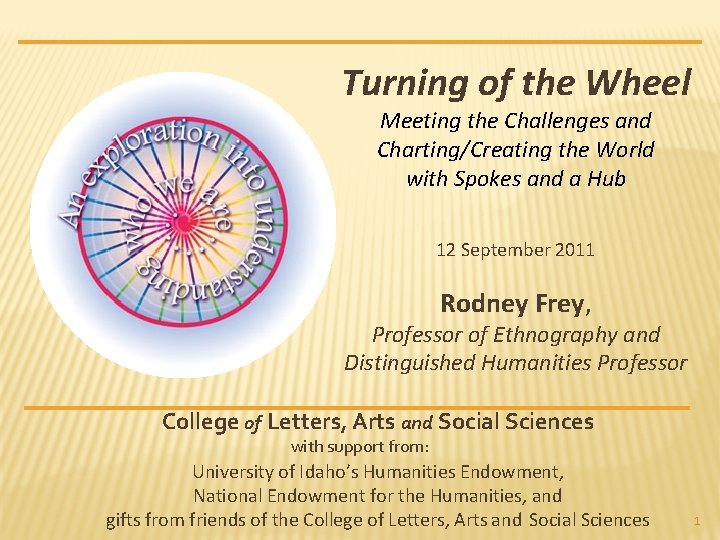 Turning of the Wheel Meeting the Challenges and
