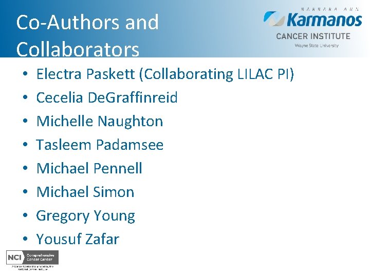 Predictors of Financial Burden in Cancer Survivors Results