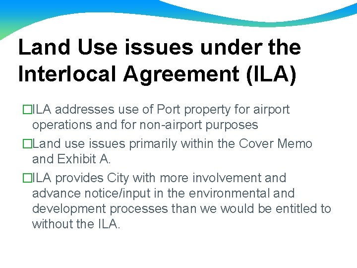 Interlocal Agreement Land Use Issues City Council Study