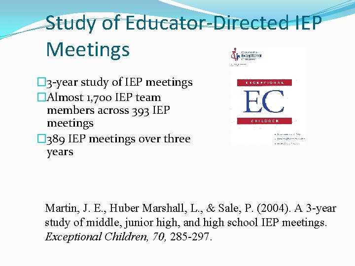 StudentLed IEP Meetings John R Johnson Ph D