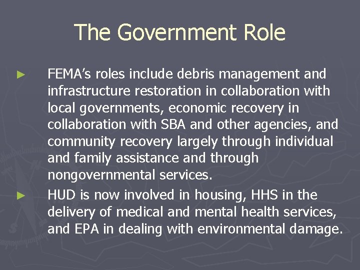 Session 10 Disaster Mitigation Public Administration and Emergency