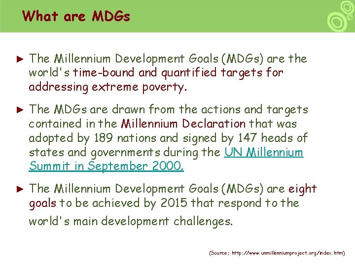 Linking Millennium Development Goals with Biodiversity Dr Asha
