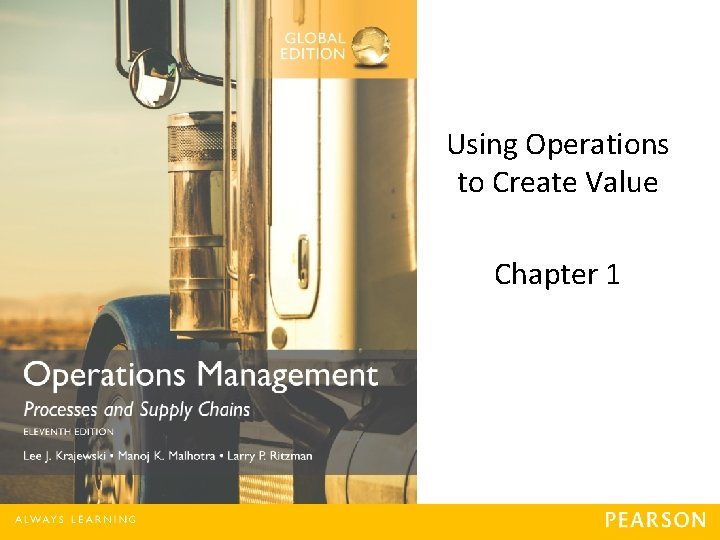 Using Operations to Create Value Chapter 1 Copyright