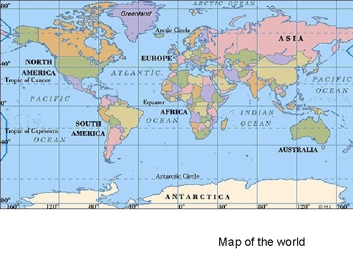 Map of the world 1 1 1 1