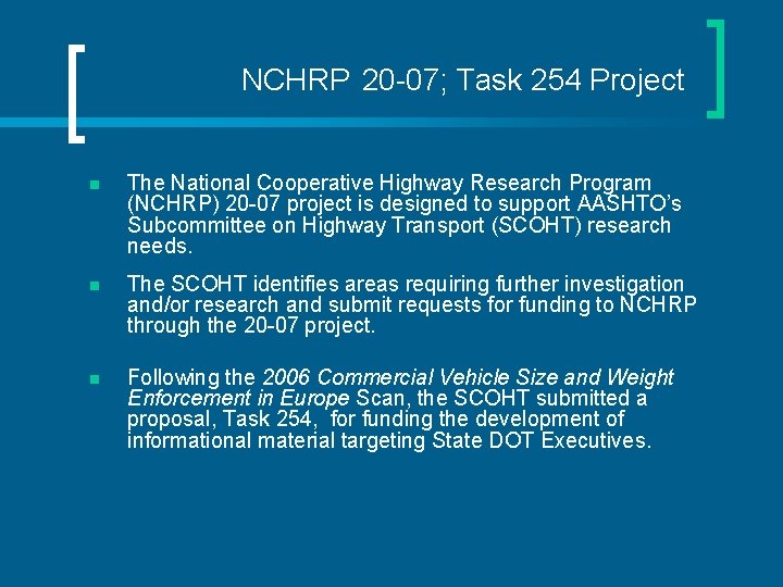 NCHRP 20 07 Task 254 Project Vehicle Size