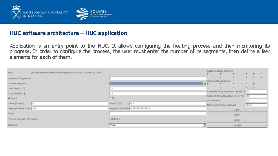 Heating Unit Controller at NSRC SOLARIS ELI Beamlines