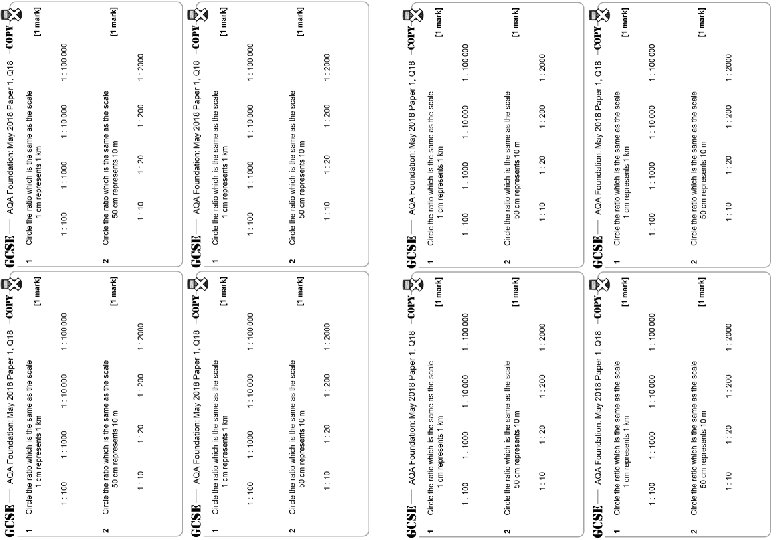 Ratio Mixed Foundation GCSE Questions AQA These questions