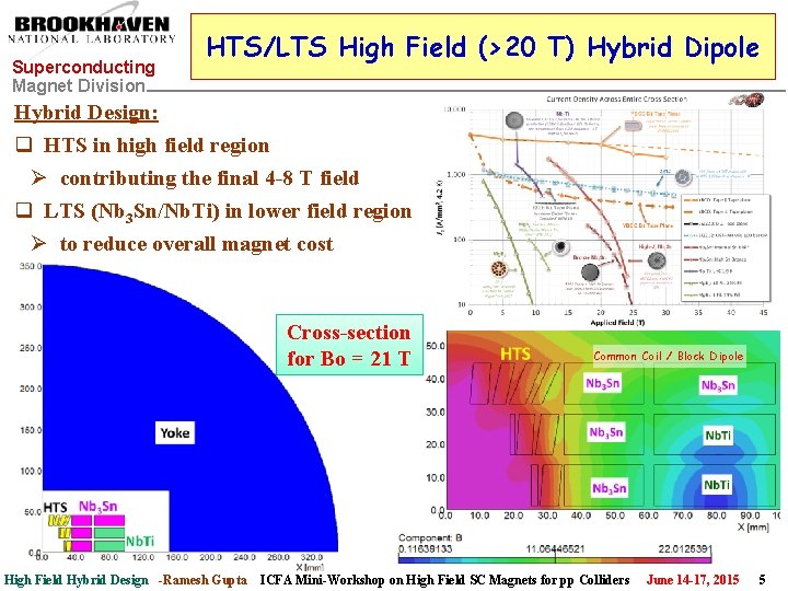 Superconducting Magnet Division High Field Hybrid Design Ramesh