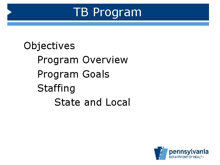 Tuberculosis Follow up Care PA Department of Health