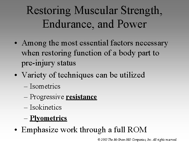 Chapter 12 Understanding the Basics of Injury Rehabilitation