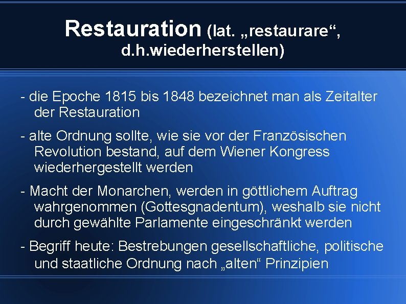 Deutscher Bund 1815 bis 1865 Eine Karte gibt