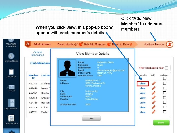 New Membership Update Center Tutorial Initial Ribbon when