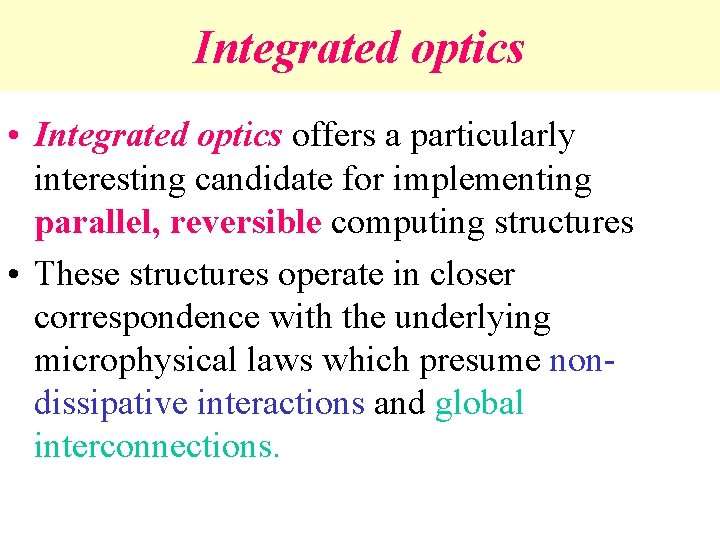 Optical Conservative Reversible and Nearly Reversible Gates Integrated