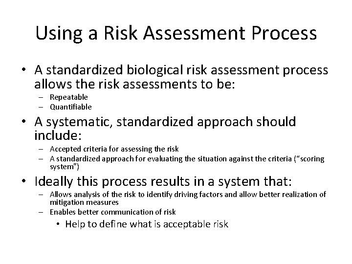 Risk Assessment Risk As defined by Kaplan and