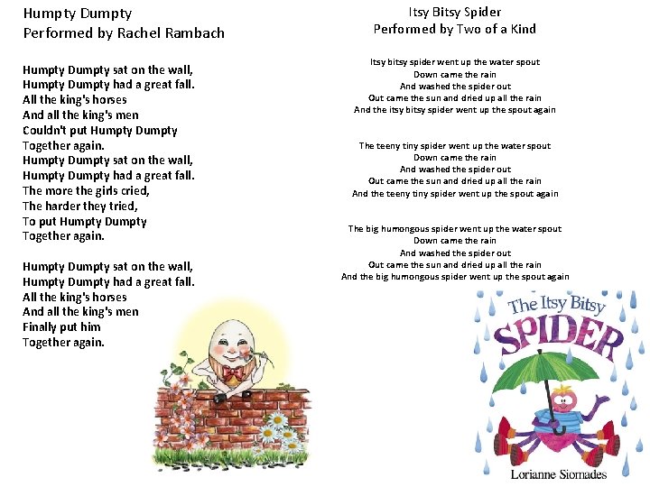 QUEEN VICTORIA Humpty Dumpty Performed by Rachel Rambach