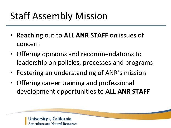 Staff Assembly and Principles of Community Karina Macias