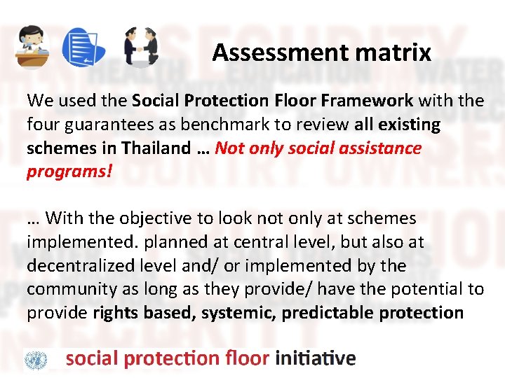 ASSESSMENTBASED NATIONAL DIALOGUE STEP 2 Taking Assessment recommendations