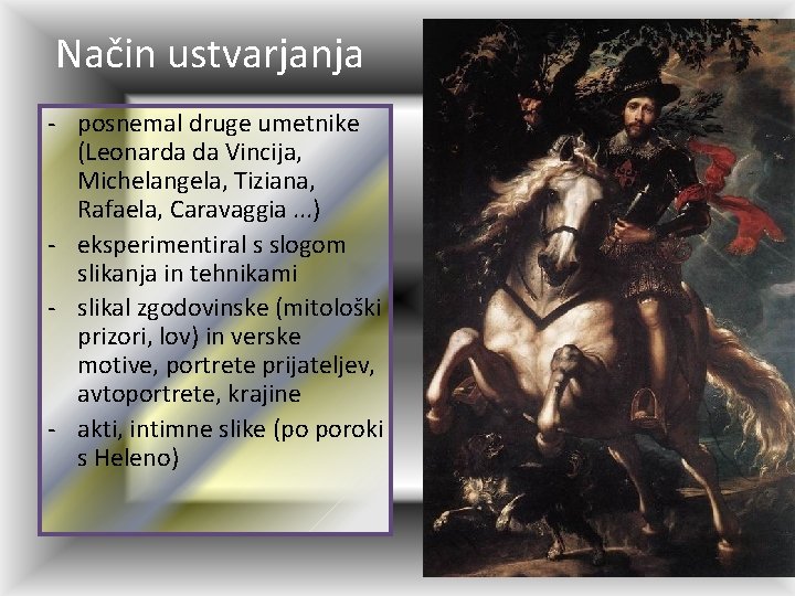 PETER PAUL RUBENS najpomembneji flamski slikar 17 stoletja