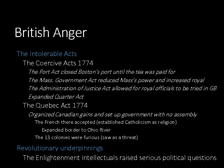 Imperial Wars and Colonial Protest 1754 1774 Period