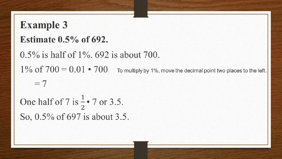 Topic 2 Proportional Reasoning with Percents 7 2