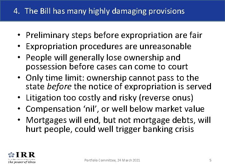 The Expropriation Bill of 2020 B 23 2020