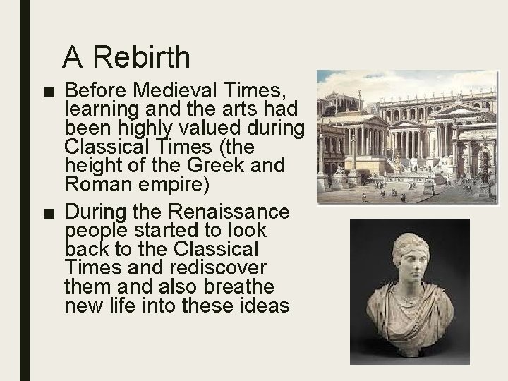 THE RENAISSANCE Introductory Notes Renaissance A Definition Definition