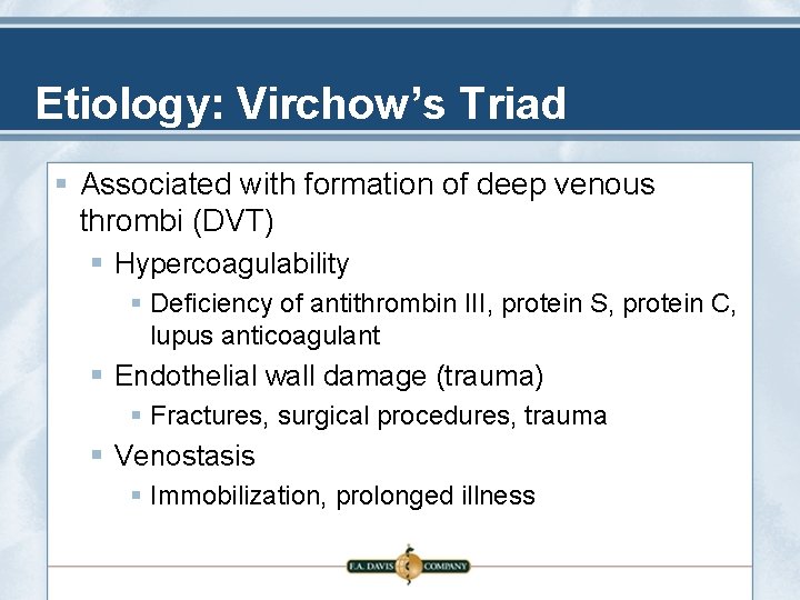 Lecture Notes Chapter 7 Pulmonary Thromboembolic Disease PTE