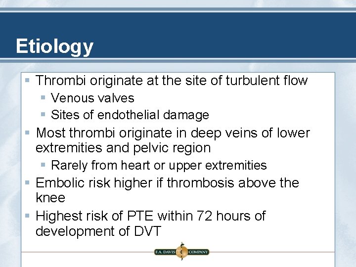 Lecture Notes Chapter 7 Pulmonary Thromboembolic Disease PTE
