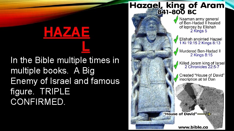 ARCHAEOLOGY AND THE BIBLE Brief History and Current