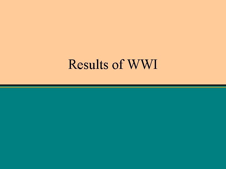 Results of WWI Cost of War Allied Powers