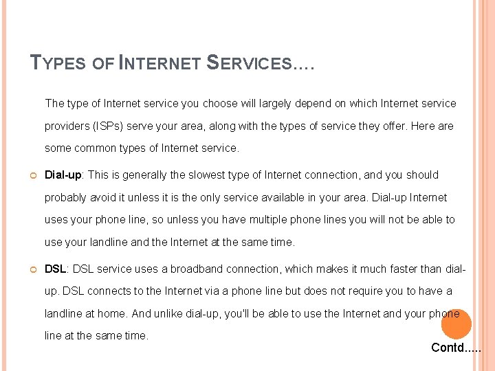 INTERNET BASICS INTERNET A SET OFINTERCONNECTED NETWORKS q
