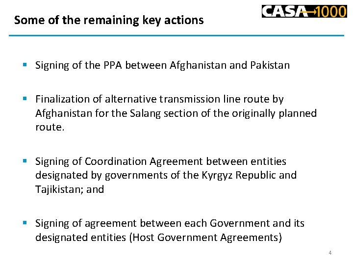 Elements of success behind CASA1000 September 2015 1