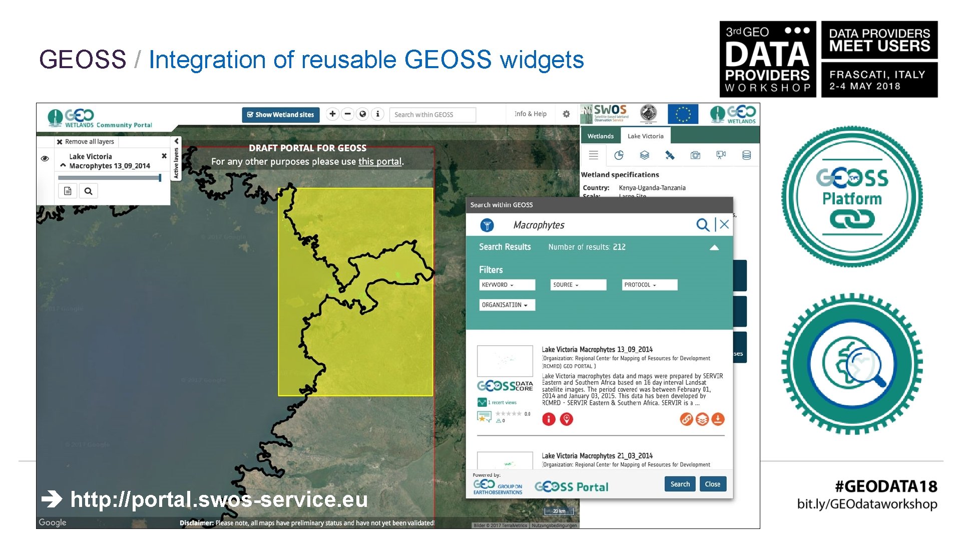 Use case GEOWetlands Community Portal Jonas Eberle Friedrich