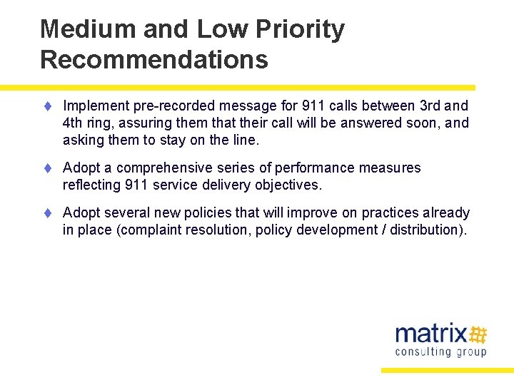 Comprehensive Review of the Public Safety Communications Center