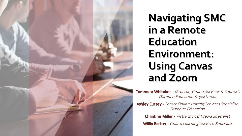Navigating SMC in a Remote Education Environment Using