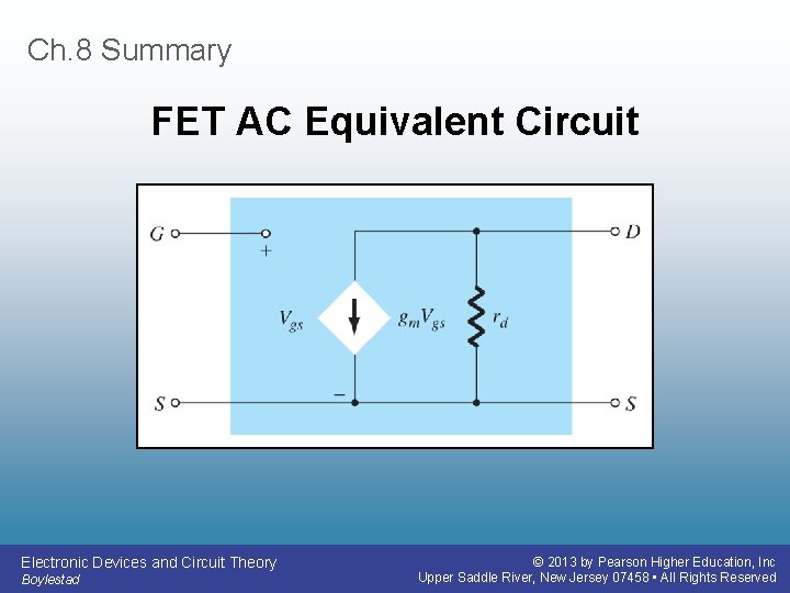 Electronic Devices and Circuit Theory Boylestad FET Amplifiers