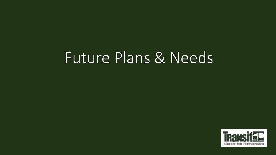 BSOOB Transit Saco Budget Presentation April 21 2020