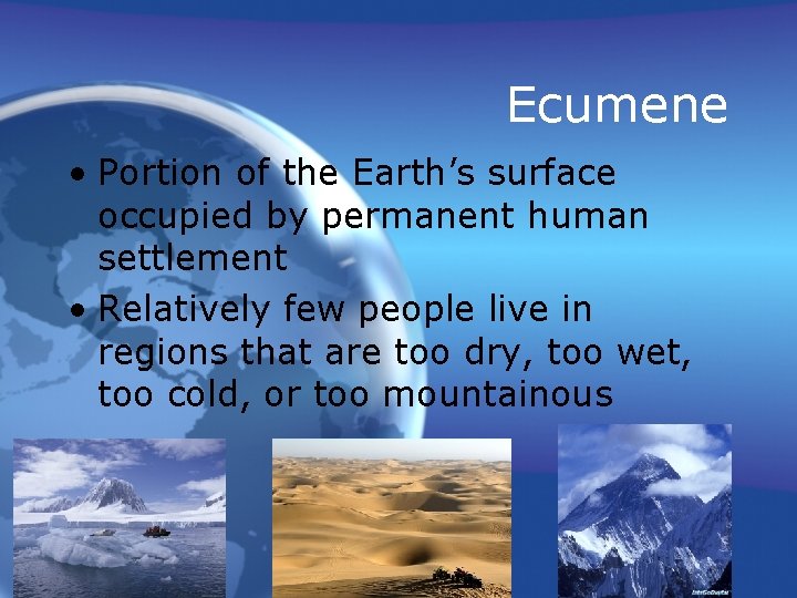 Population Demography Scientific study of population characteristics ...
