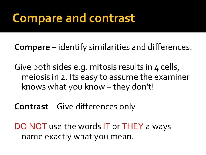 Exam Technique Available marks 1 a short sharp