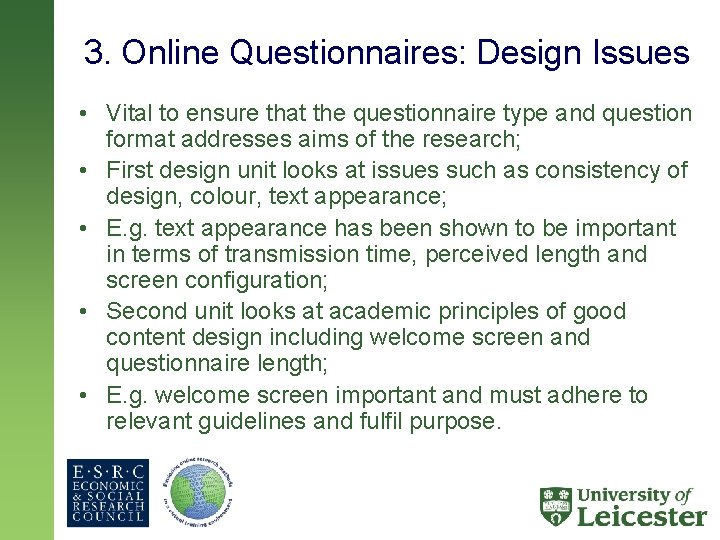 Henrietta OConnor Online Questionnaires and Technical Guide Structure